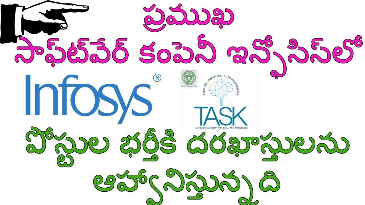 Current Job Opening -Infosys ! Telangana Academy for Skill and ...