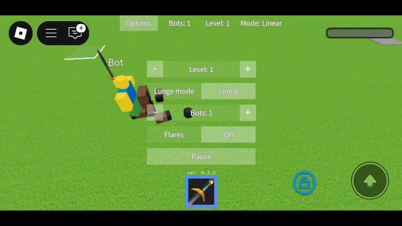 Getting annoyed by bots that sword fight me. - YouTube