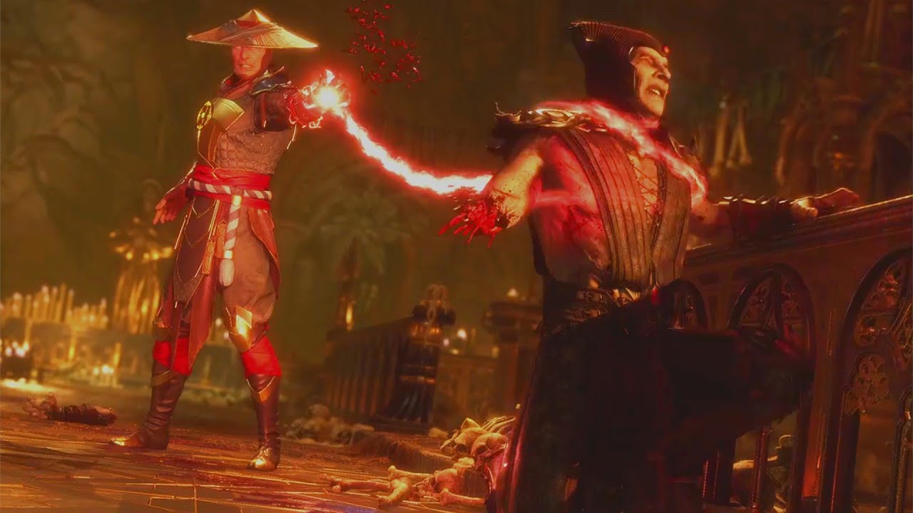 Dark Raiden Destroys Shinnok Scene - Mortal Kombat Onslaught - YouTube