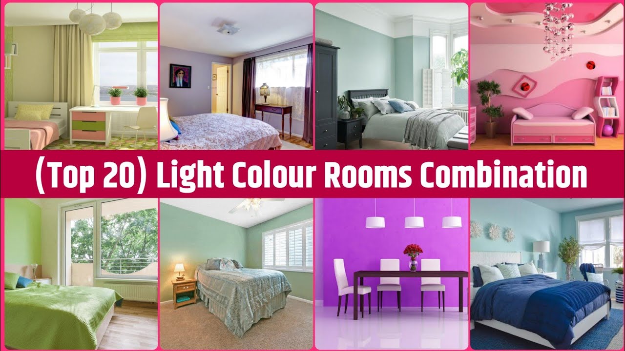 Top 20 + Light Color Combination for Bedroom || Room Colour Design ...