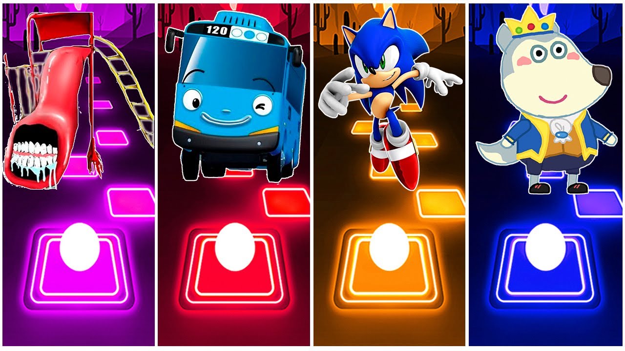 Extra Slide 🆚 Tayo The Little Bus 🆚 Sonic 🆚 Wolfo . 🎶 Who Is Best ...