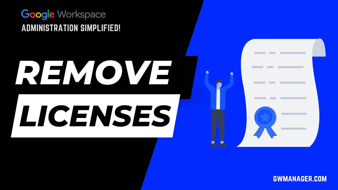 Bulk Remove Google Workspace Licenses with GW Manager - YouTube