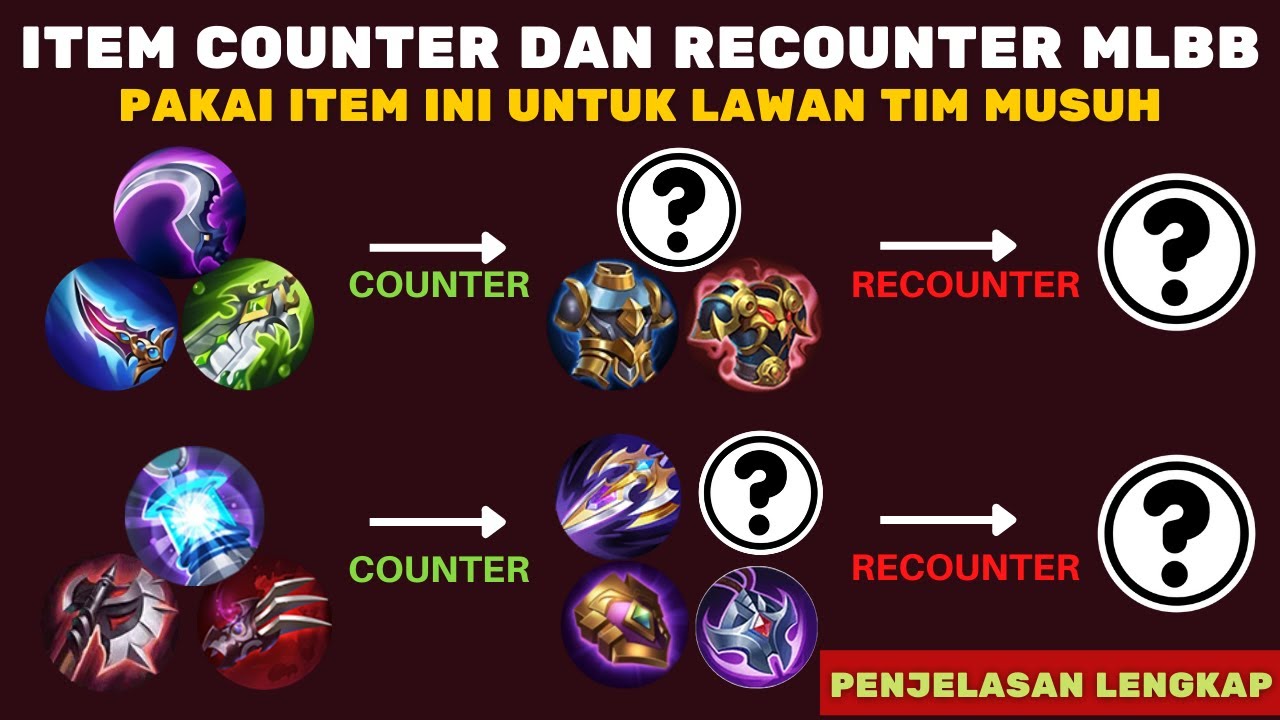 ITEM COUNTER DAN RECOUNTER ML TERBARU, PAKAI ITEM UNTUK COUNTER MAGIC ...