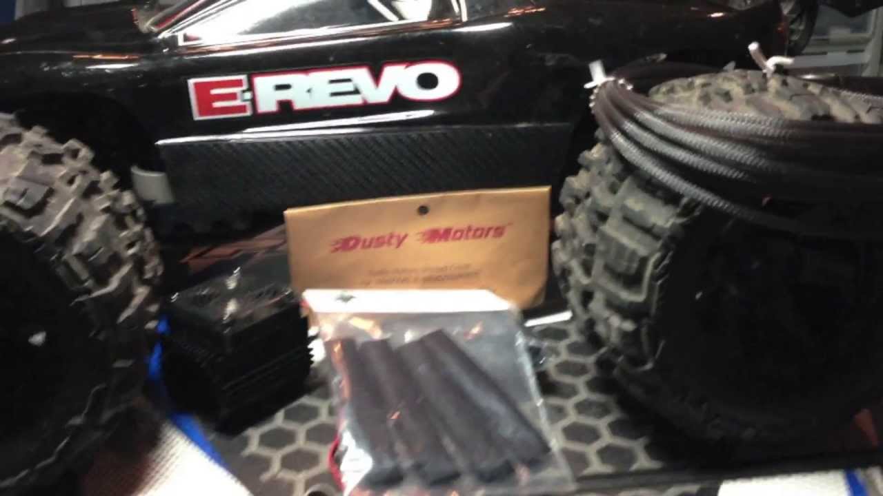E Revo Brushless Upgrades Shock Covers Dusty Motors Shroud Wire Mesh ...