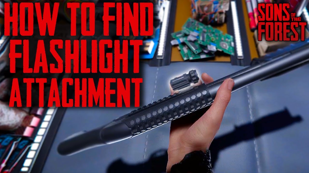 How to Find Flashlight Attachment - Sons of the Forest Guide - YouTube