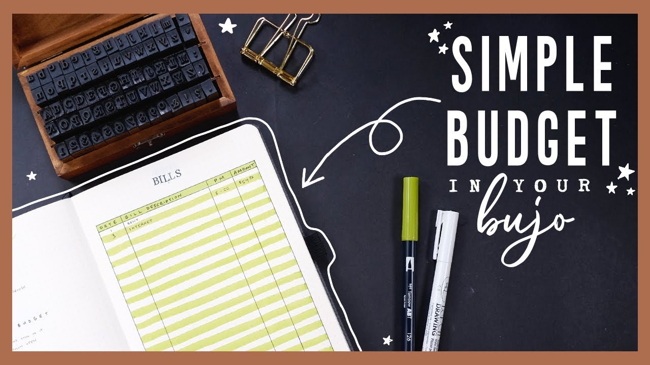 How To Budget In Your BuJo (Even if you SUCK with money!) - YouTube