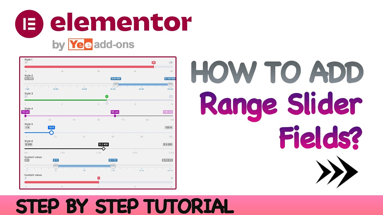 Elementor Forms - How To Add Range Slider Field On Your Elementor Forms ...