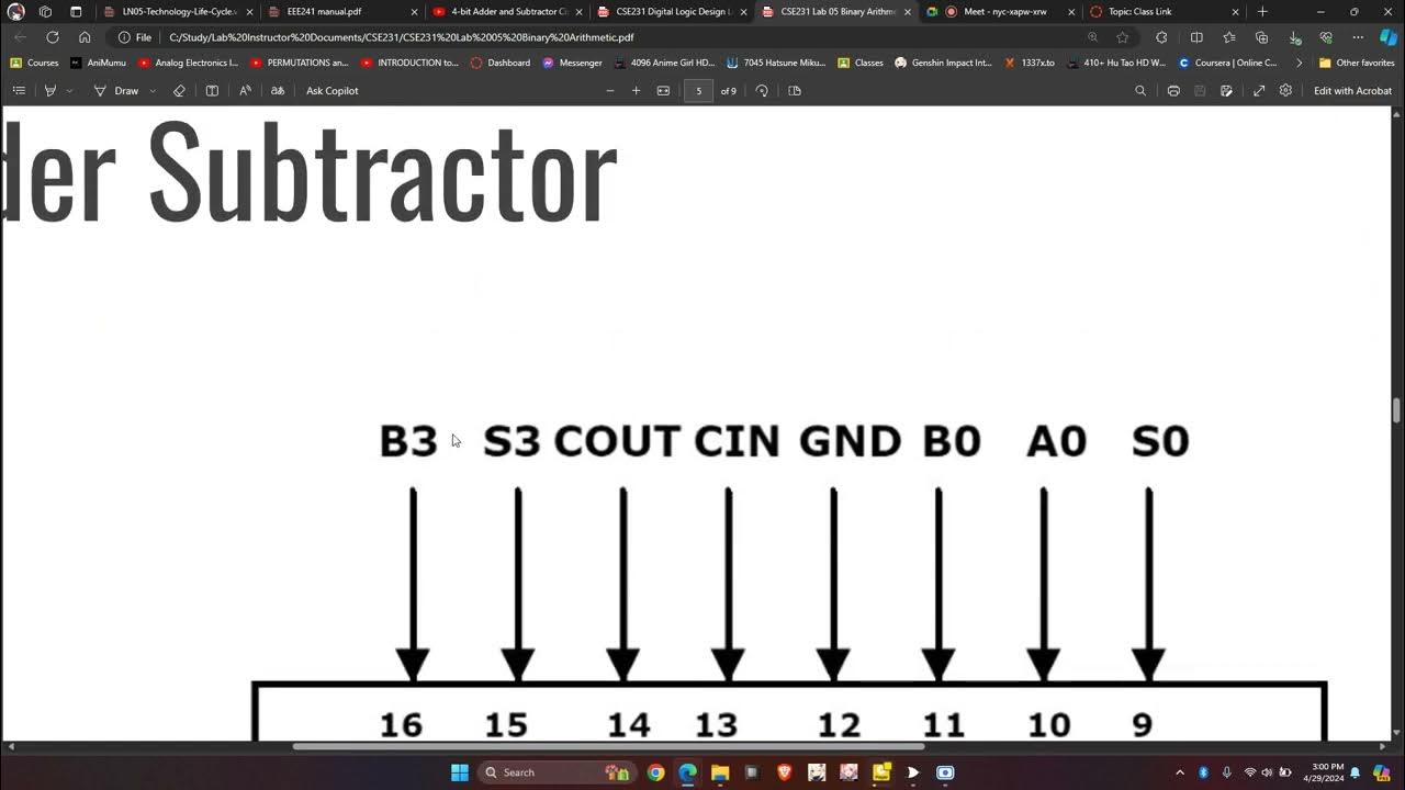 CSE231 Lab 5 : Binary Arithmetic (Spring 2024 | April 29 ) - YouTube