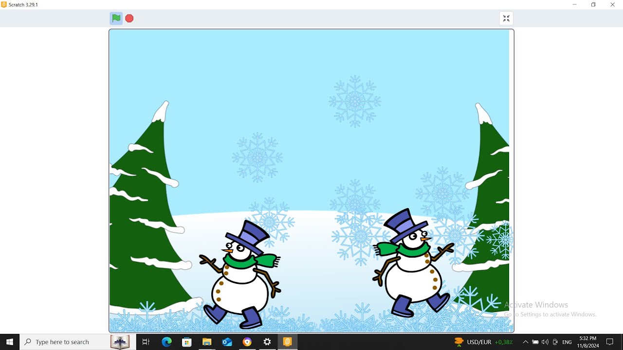 Snow Flakes Game Scratch 30 Games Artificialintelligence Scratch3 Snowflakes Coding Viral 8239