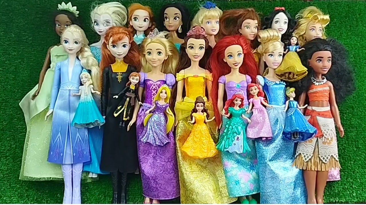 ASMR Unboxing Mattel Disney Princess Spin & Reveal Surprise Dolls ...