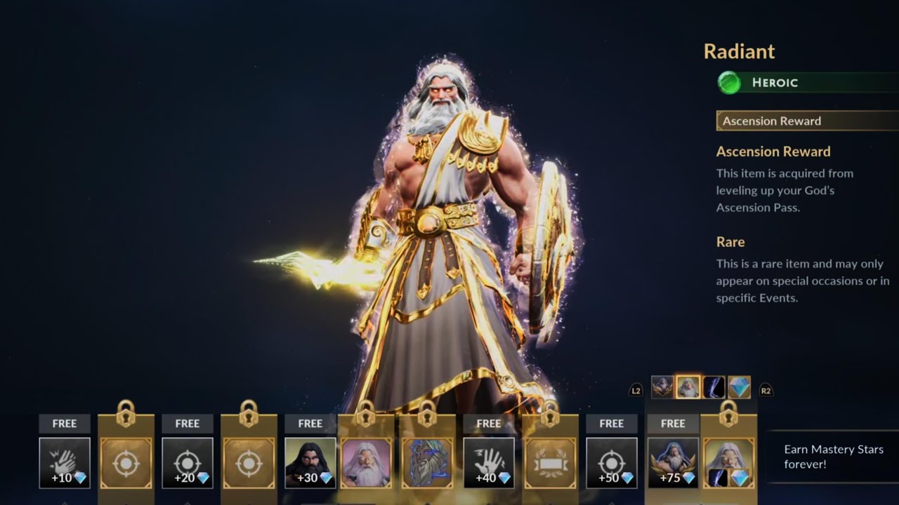 Smite 2 Alpha - All Gods & Ascension Passes + Skins / Overview! - YouTube