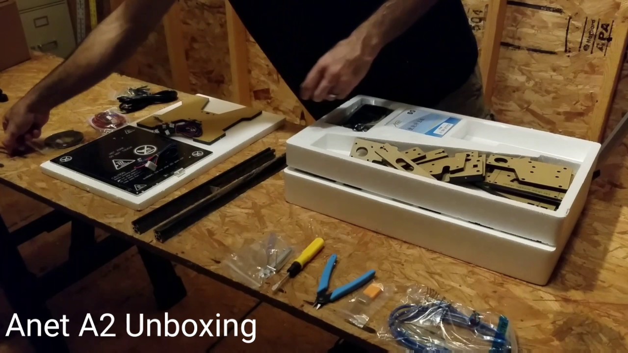 Anet A2 Plus 3D printer unboxing - YouTube