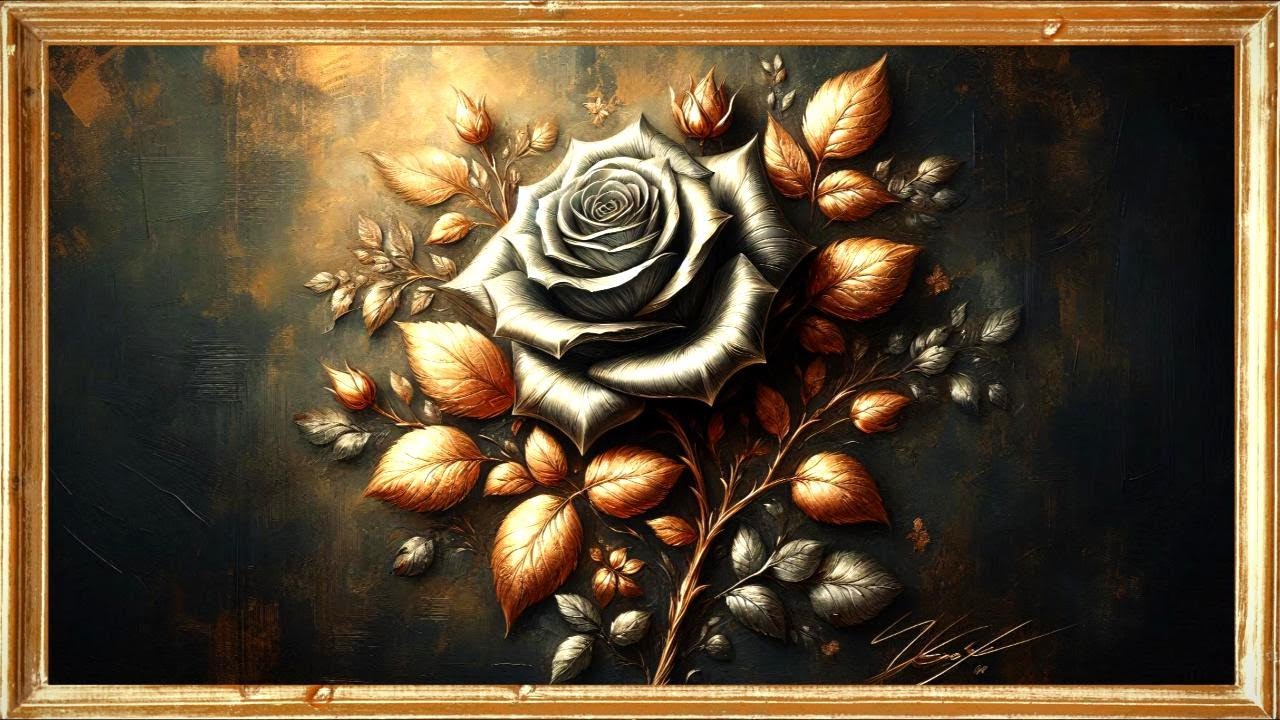 Beautiful Radiant Rose | Flower Art Screensaver | Frame TV Art | Floral ...