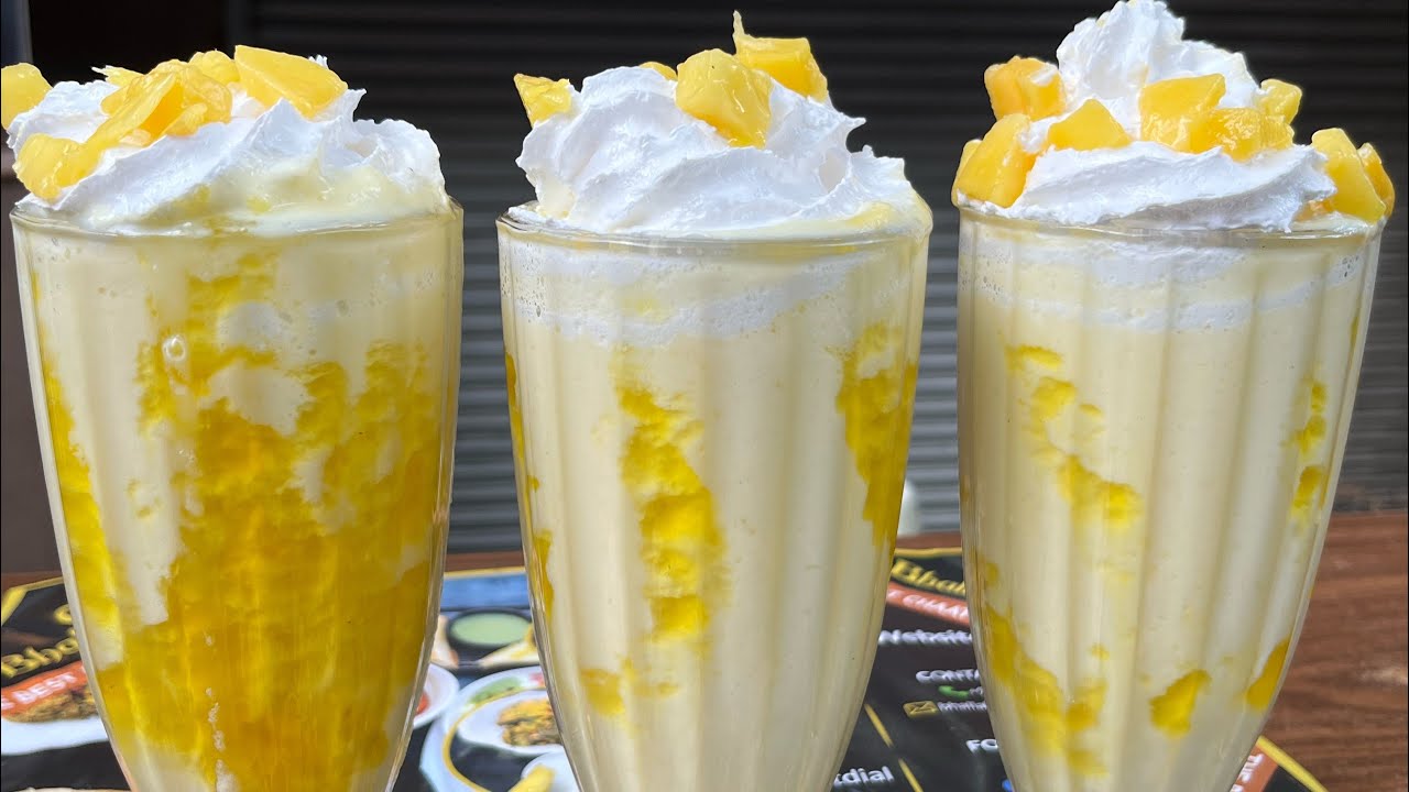 Mango Milkshake Ice cream Wala | Mango milkshake recipe | Babu Lajawab ...