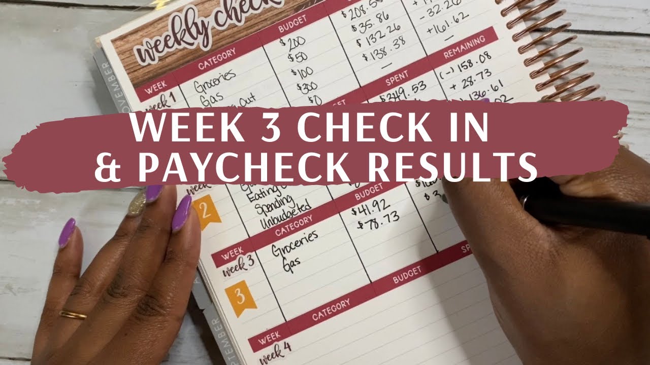 OK Week?! | Week 3 Check In | Paycheck 3 Results | Life & Money with ...