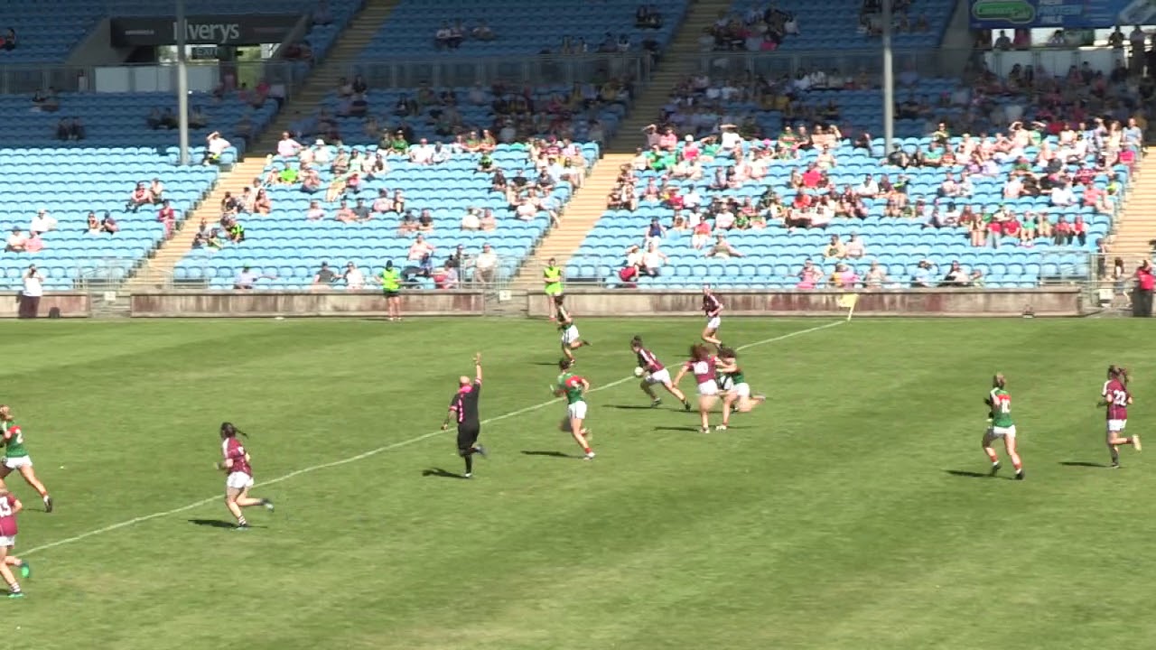 Amazing block by Mayo defender - YouTube