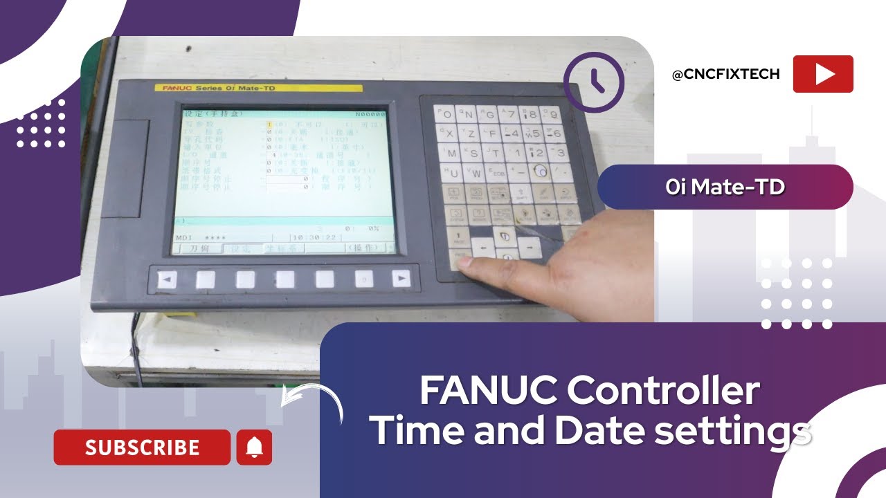 FANUC Controller: How to Set Time and Date - YouTube