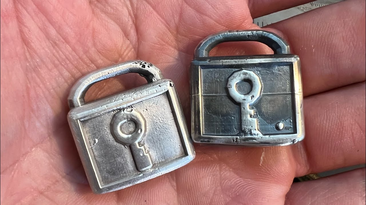 Making a Solid Sterling Silver World Lock Growtopia - YouTube
