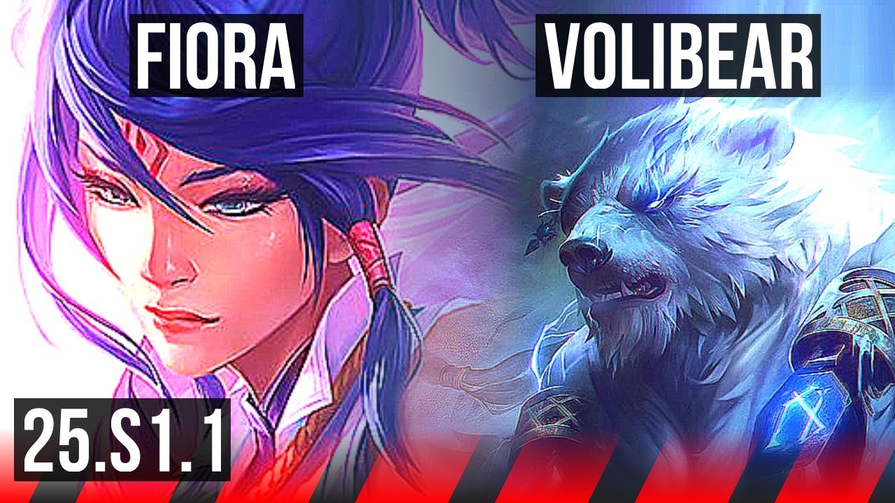 FIORA vs VOLIBEAR (TOP) | 3/0/2 | NA Grandmaster | 25.S1.1 - YouTube