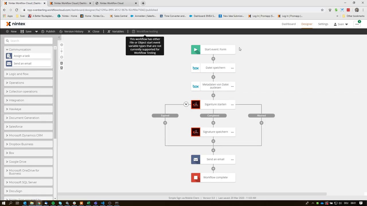 Simple Nintex Sign Workflow - YouTube