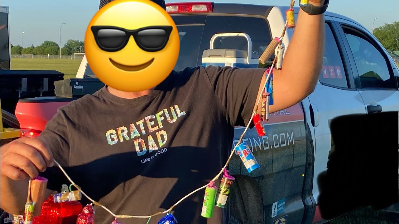 Made a little firecracker celebration string 🕺 - YouTube