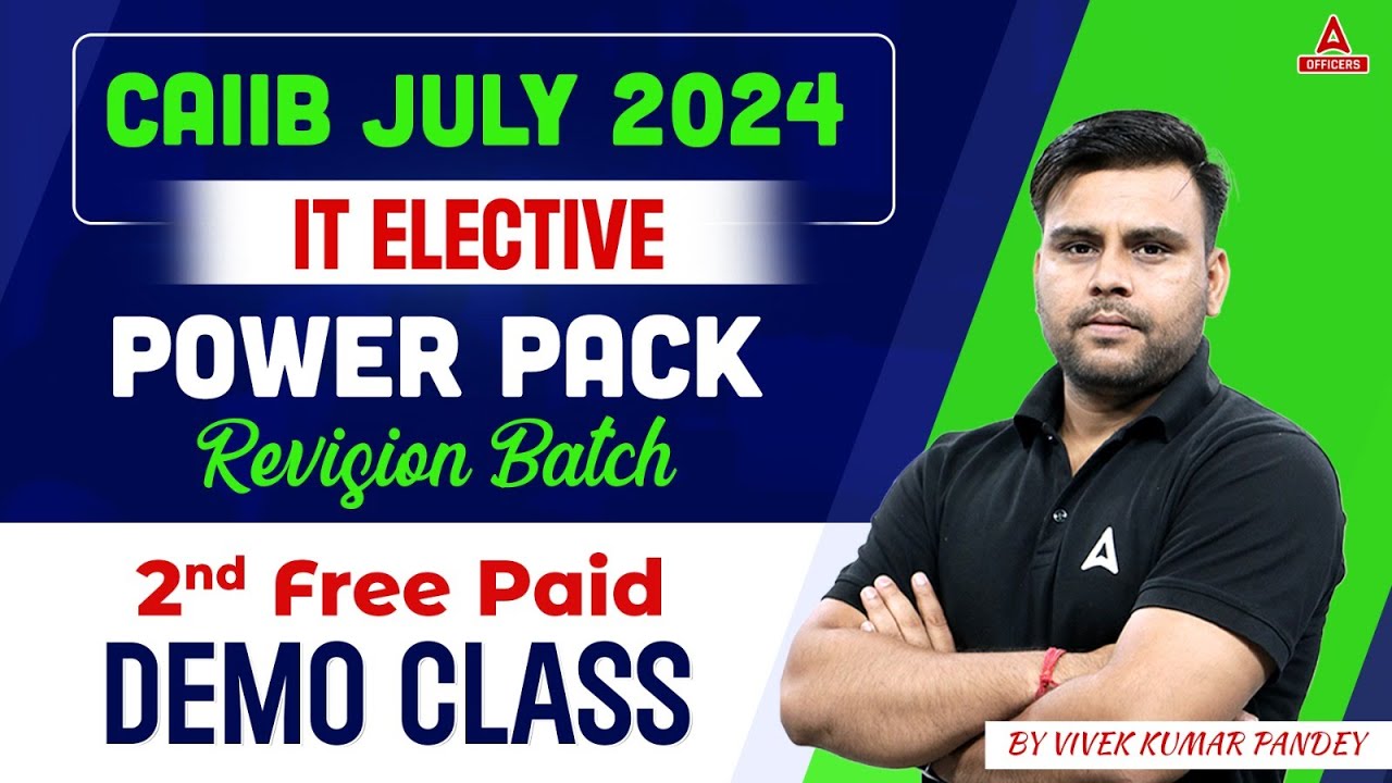 CAIIB July 2024 | CAIIB Elective Paper Demo#2 | CAIIB IT Elective Paper ...