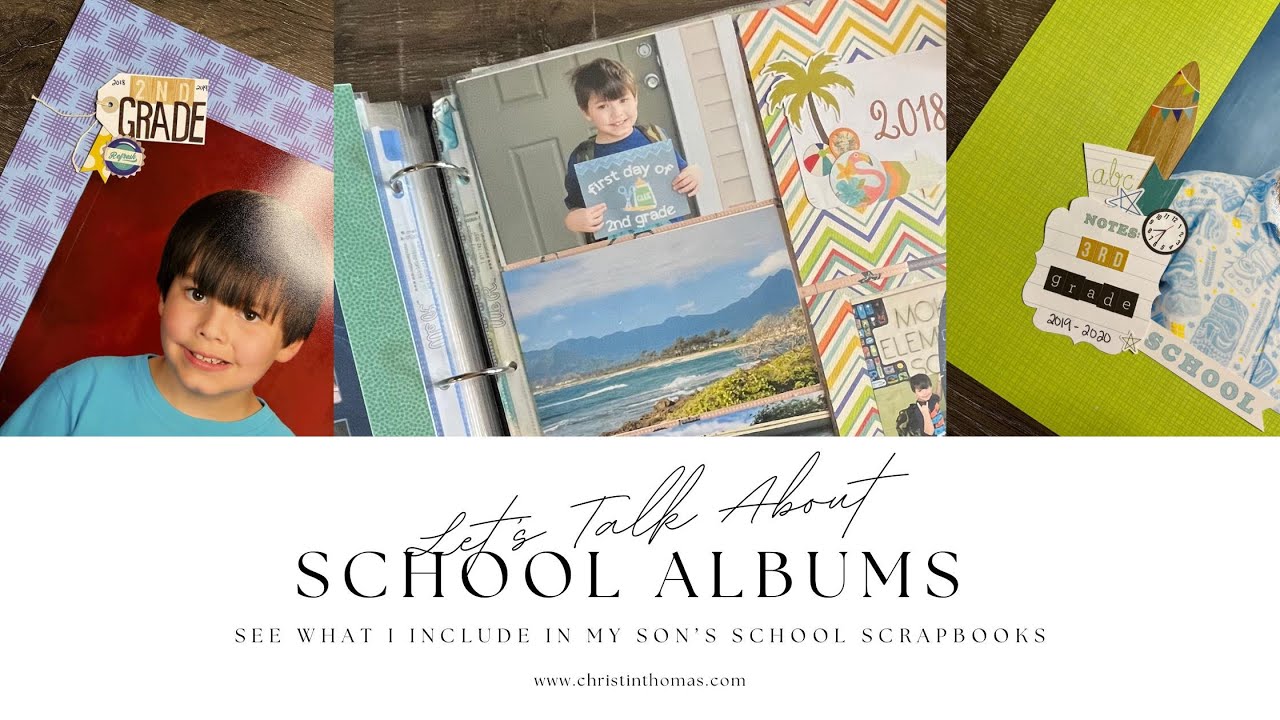 What I Include in School Albums - YouTube