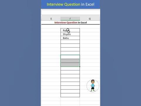Excel Interview Question Tips and Tricks #excel #exceltips #exceltutorial #msexcel # ...