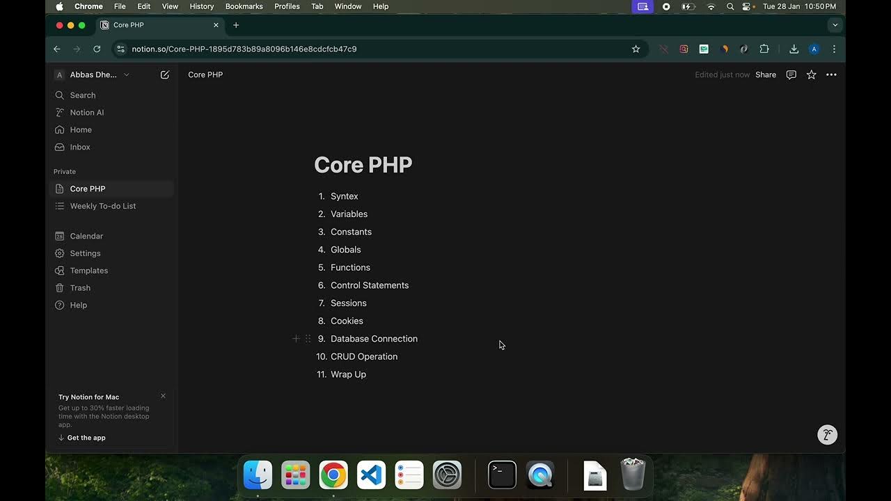 1. INTRO | Core PHP Development - YouTube