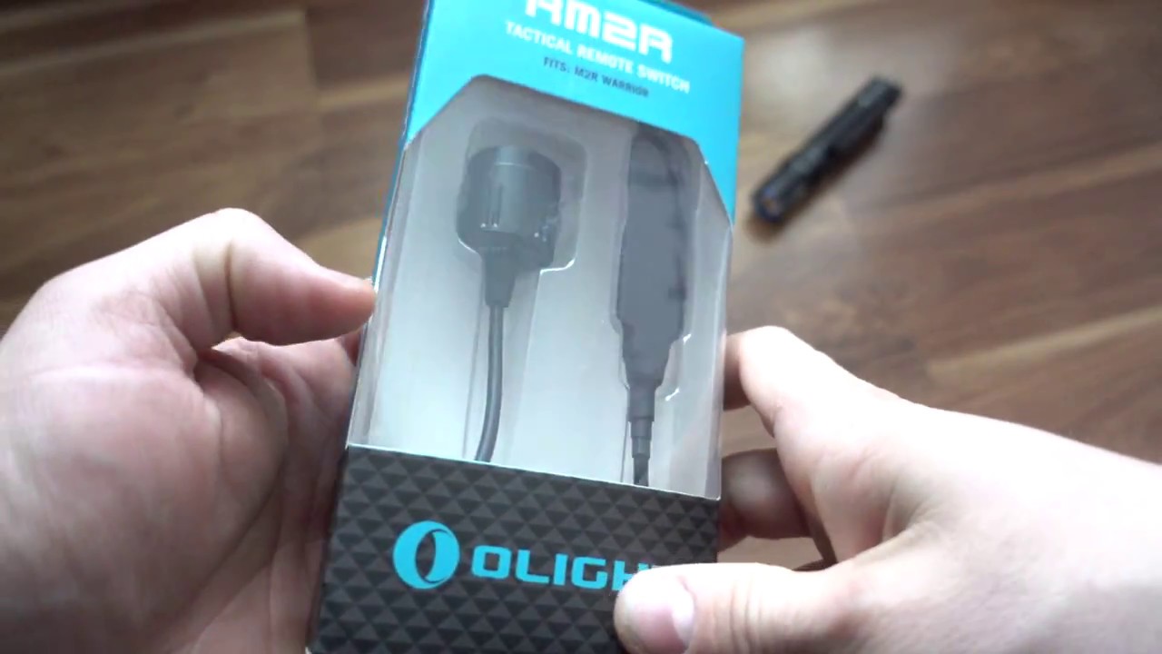 unboxing new Olight M2R rm2r tactical remote switch warrior flashlight ...