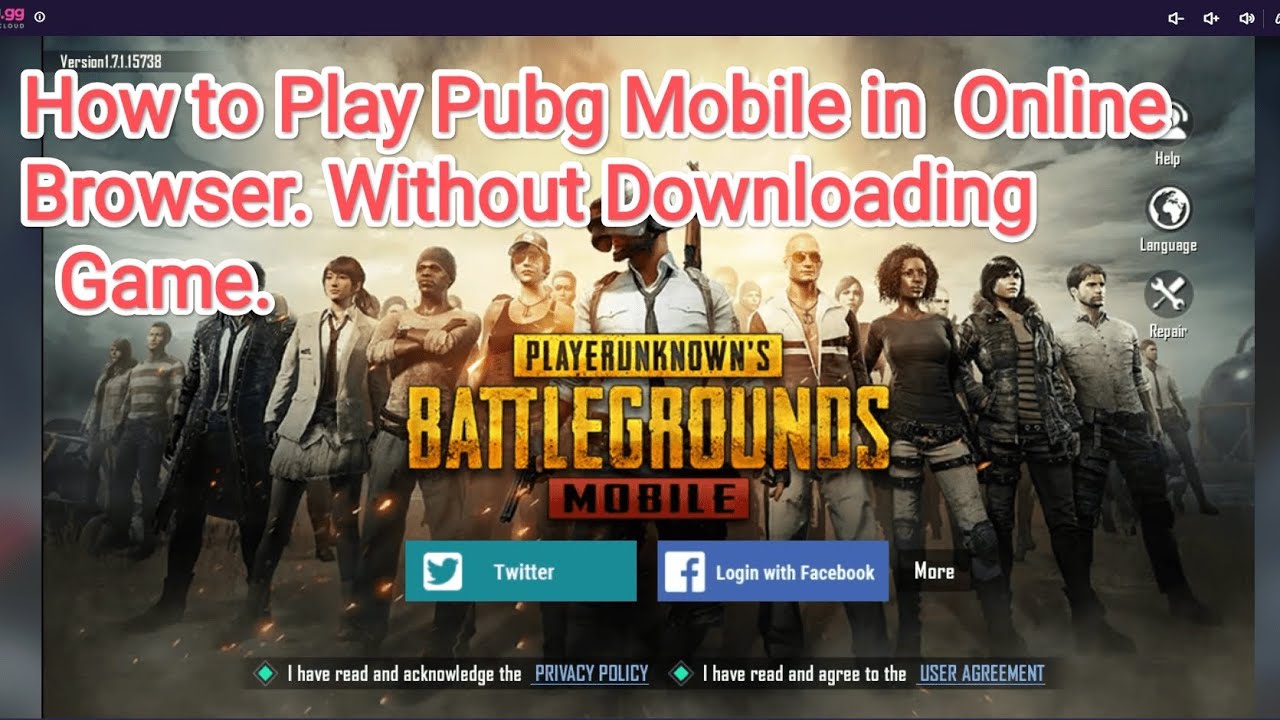 How to Play Pubg Mobile /Bgmi in Online Browser / Without Downloading ...