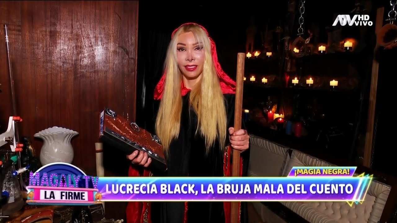 LUCRECIA BLACK: La Bruja que habita en el cementerio (Magaly TV La ...