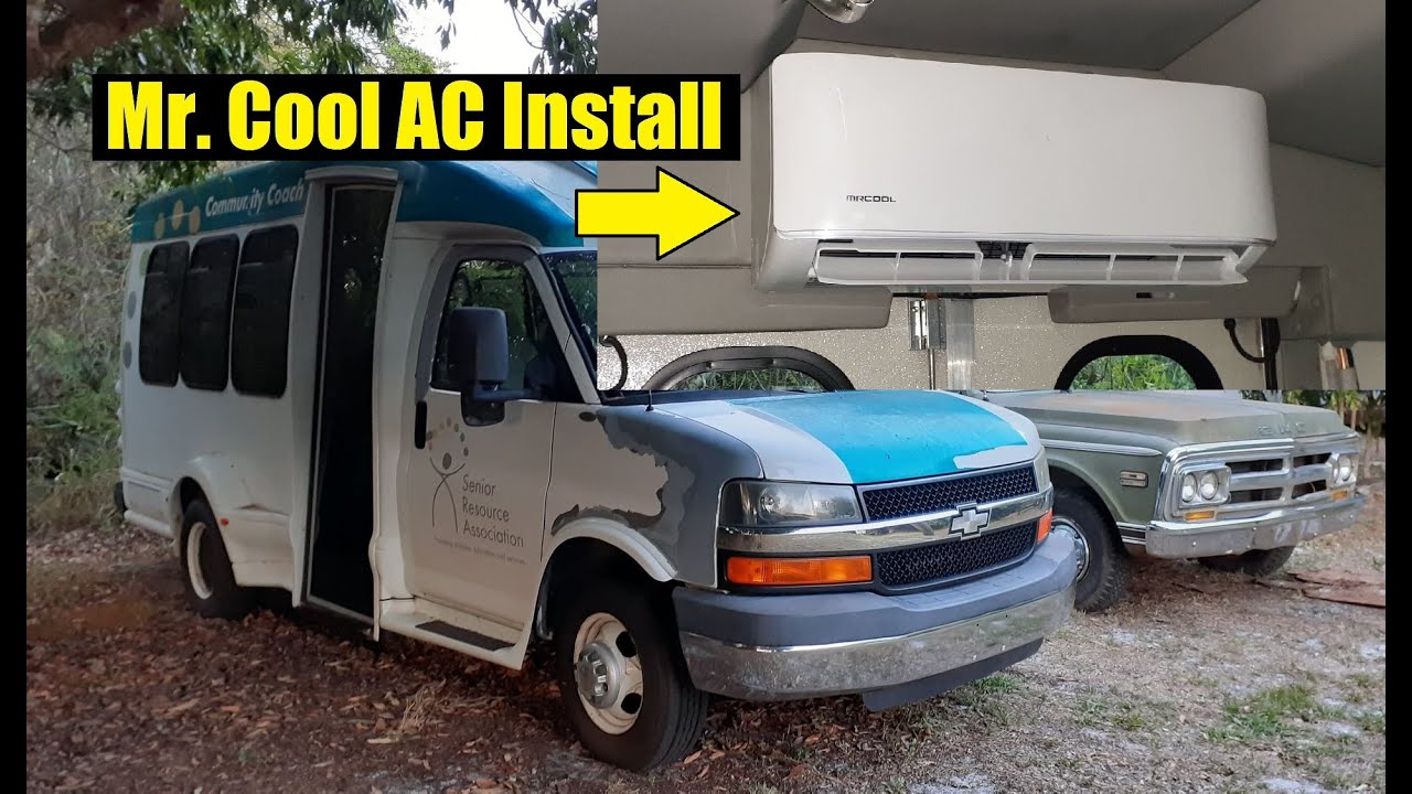 Installing Mr. Cool Mini Split AC System in a Bus or RV - YouTube