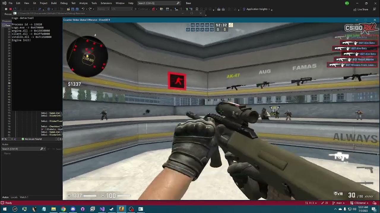 CSGO External Devlog 3 - Aimbot improvements & RCS - YouTube