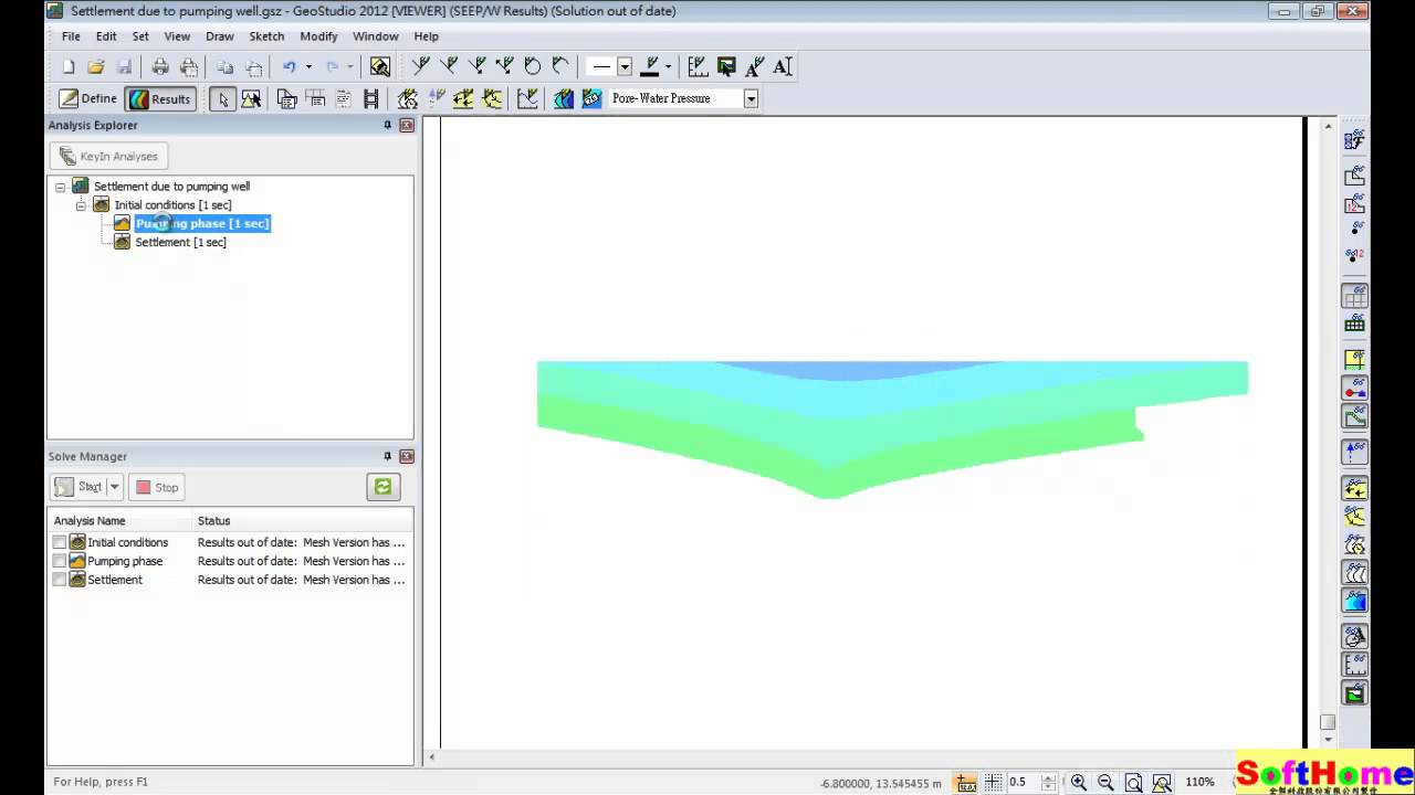 29 SEEP/W-SIGMA/W Settlement due to pumping well 由於抽地下水導致地層下陷之模擬 ...