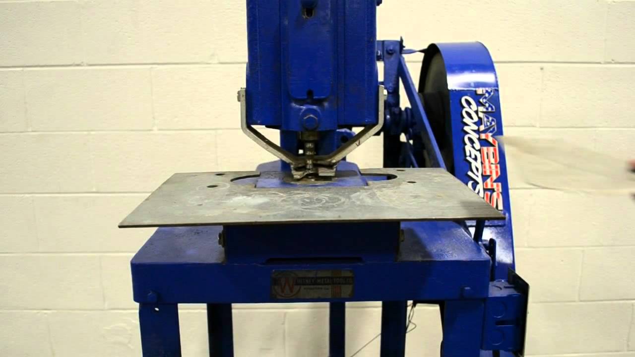 Roper Whitney No. 28 Foot Powered Punch Press - YouTube
