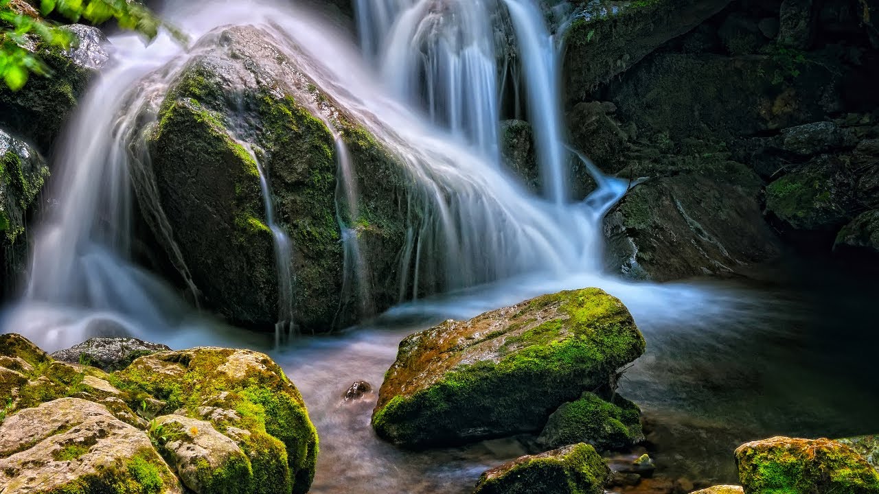 Running Water Soft Relaxation Sounds | White Noise for Sleep, Studying ...