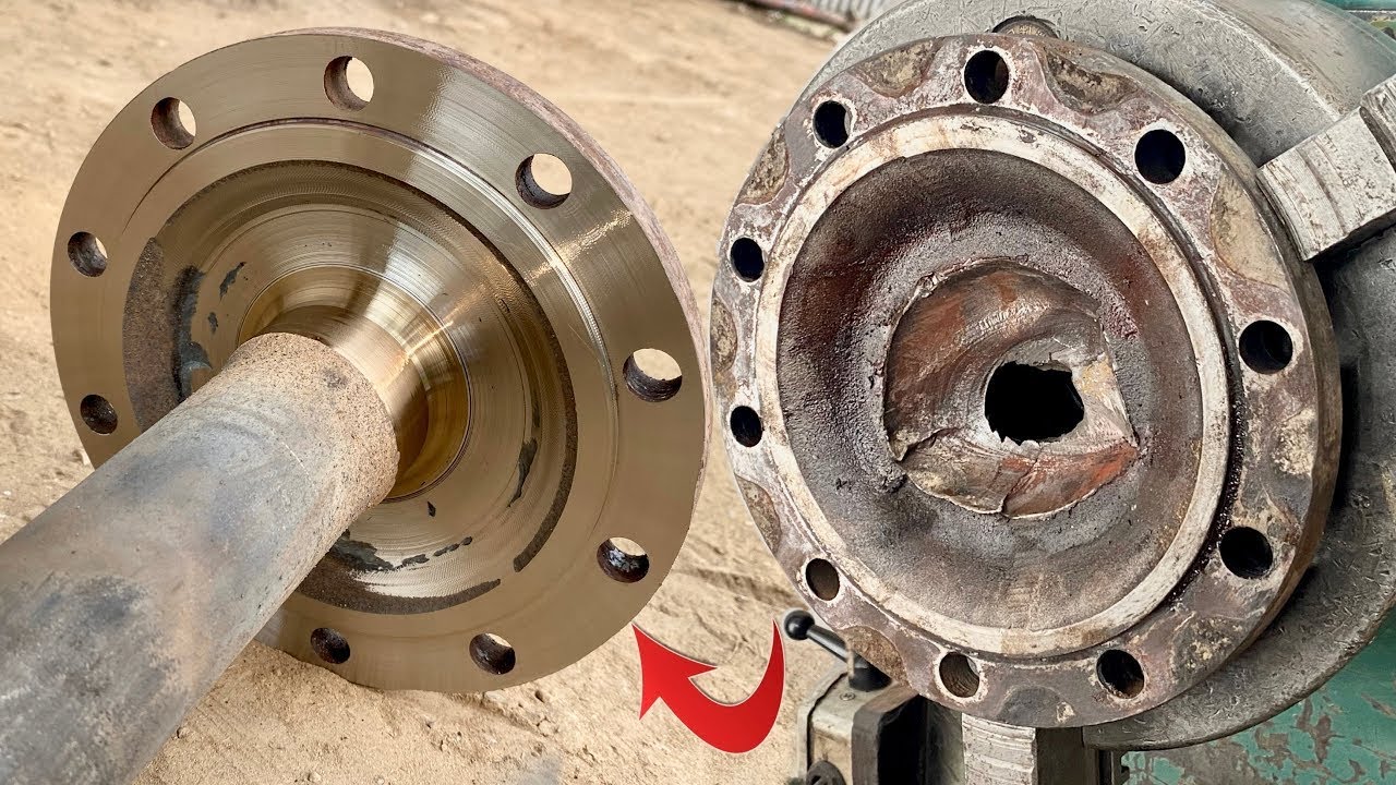 Broken Rear Wheel Axle Repairing with Amazing Technique // Restoration ...
