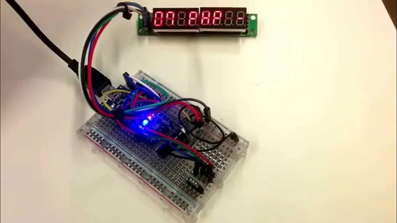 PHP Arduino Max7219 - Scrolling Text - YouTube