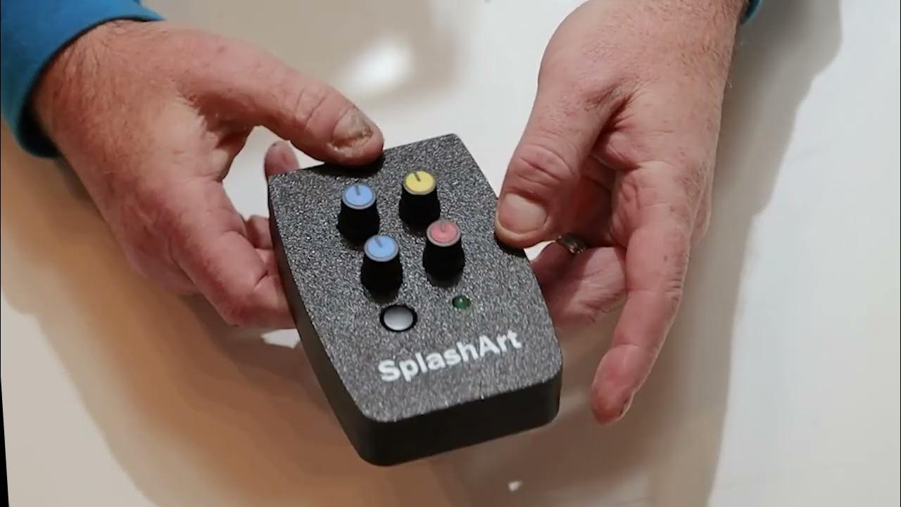 SplashArt MK3 Clamp Stand + 3D Printed Control Box - YouTube