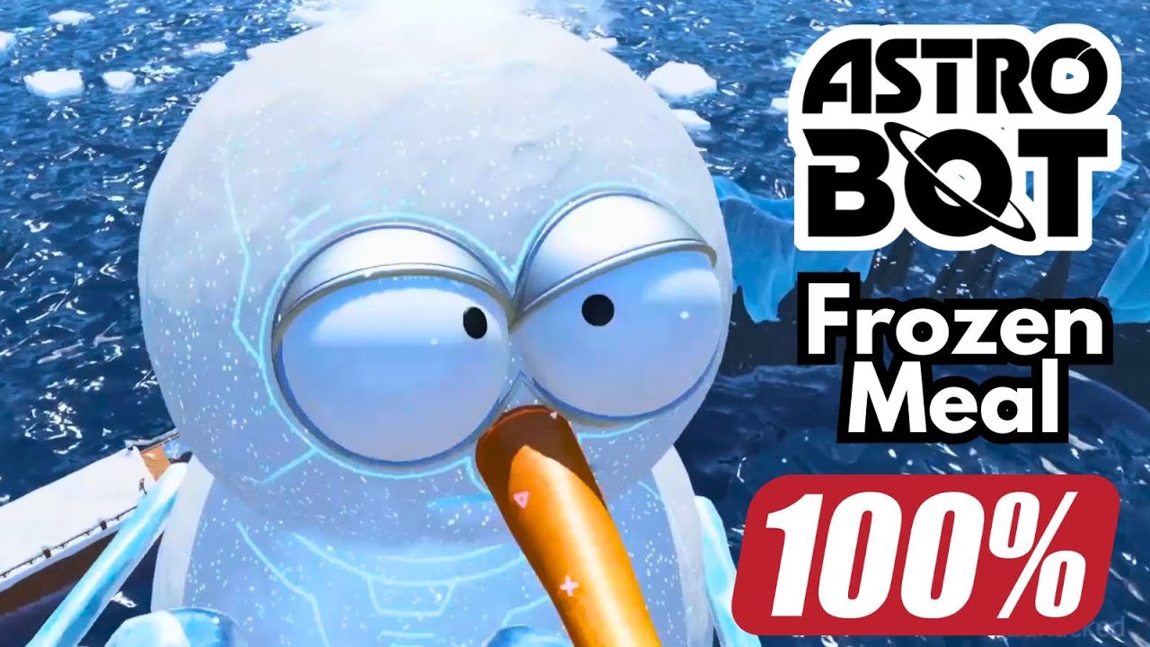 Astro Bot Frozen Meal Walkthrough Guide 100% All Bots Rescued and ...