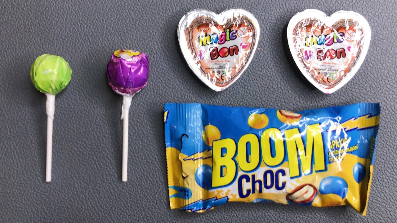 New Boom Choco, Magic Bon, Lime Lollipops | ASMR SOUNDS - YouTube