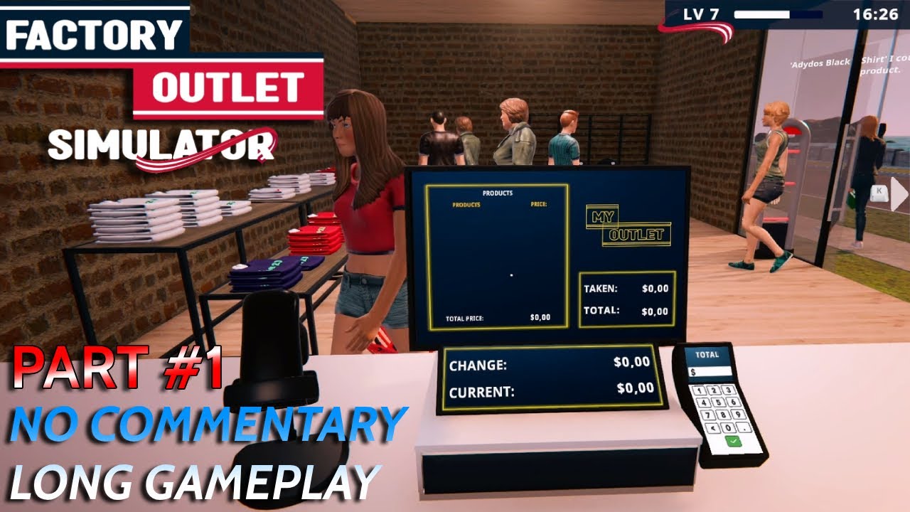 Factory Outlet Simulator No Commentary Long Gameplay PART #1 - YouTube