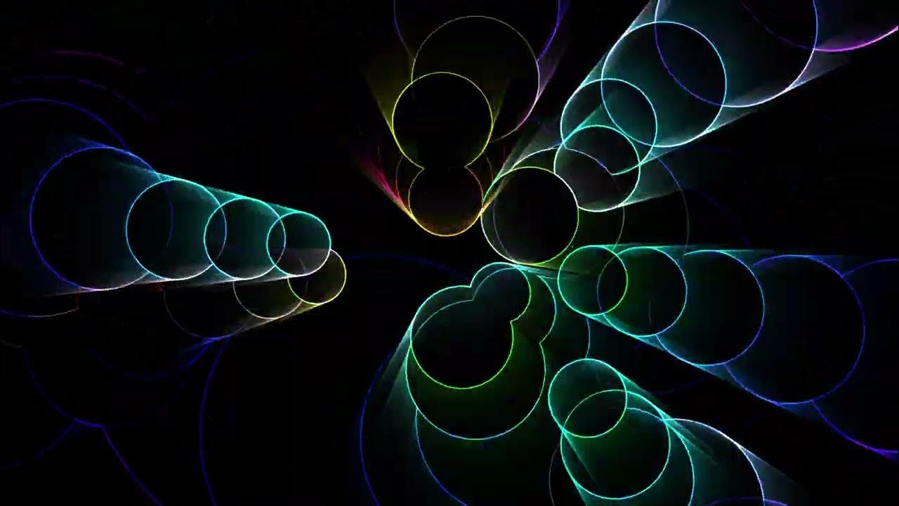 Particle Simulation spinning Circle Trails Visualizer - YouTube