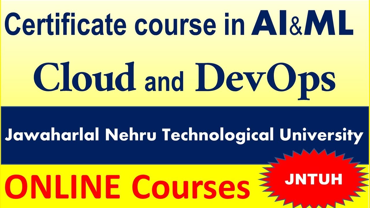 JNTUH ONLINE Certificate Courses Jawaharlal Nehru Technological ...