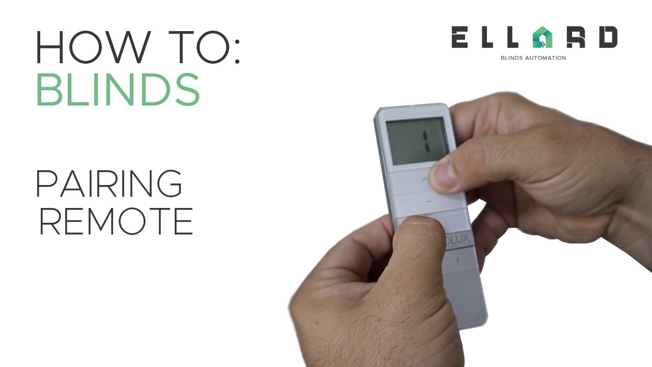 BLINDS HOW TO: PAIRING REMOTE - YouTube