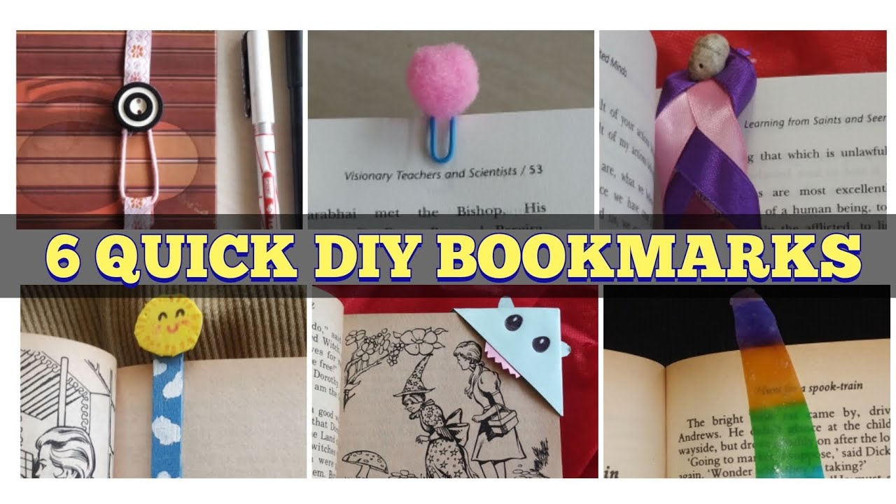 6 Easy DIY Bookmark Ideas to make in 5 Minutes While you're Bored at ...