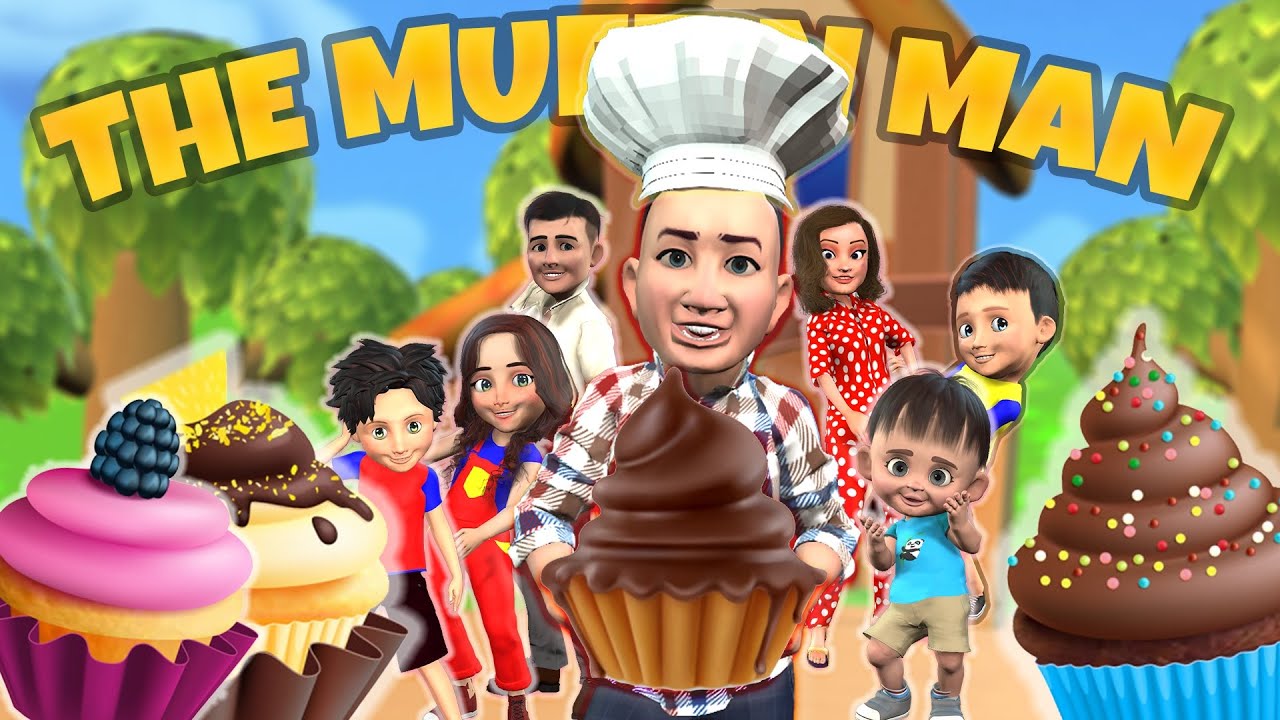 The Muffin Man | 3D Animation | Nursery Rhymes & Kids Songs With Lyrics ...