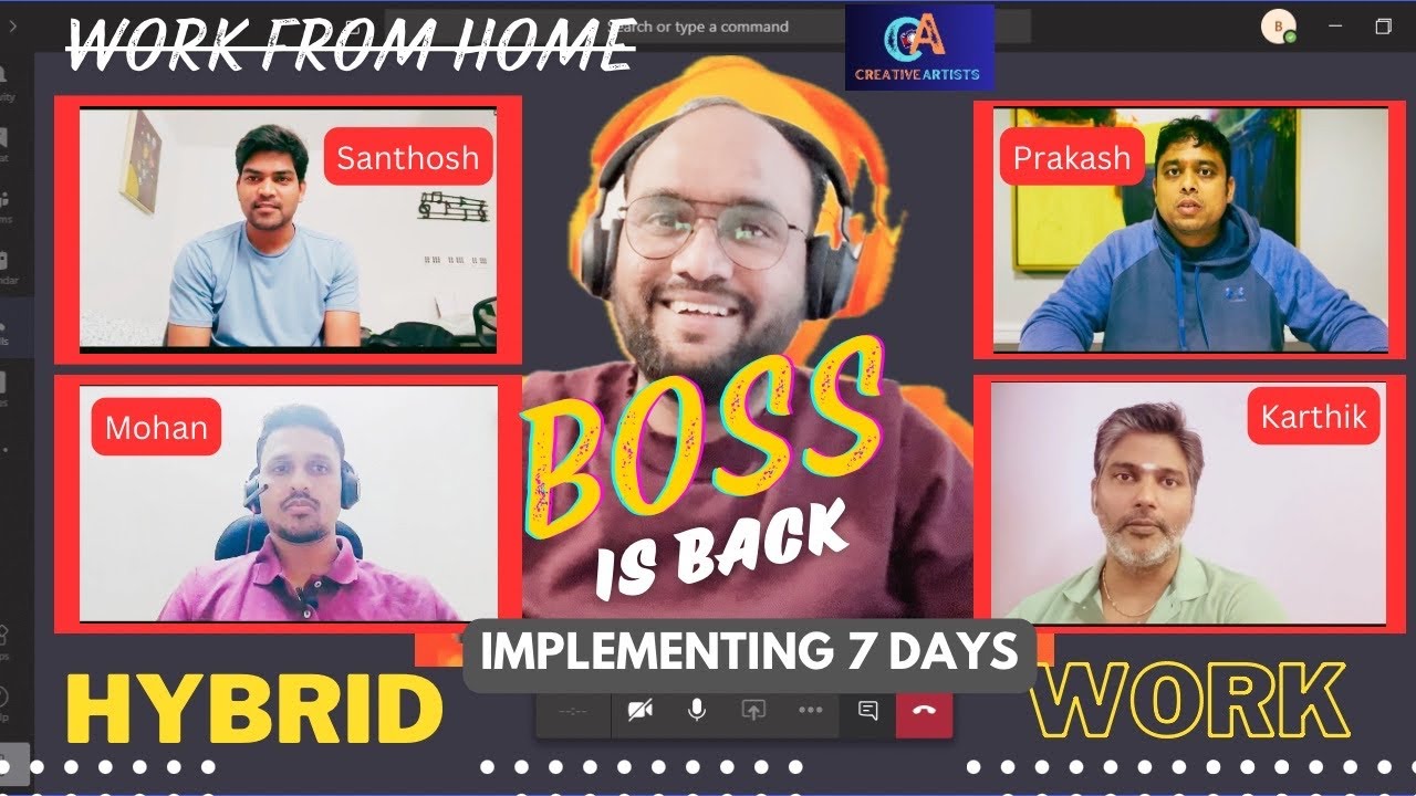 Boss is Back | Hybrid Work | Remote job | Work from home | Comedy # ...