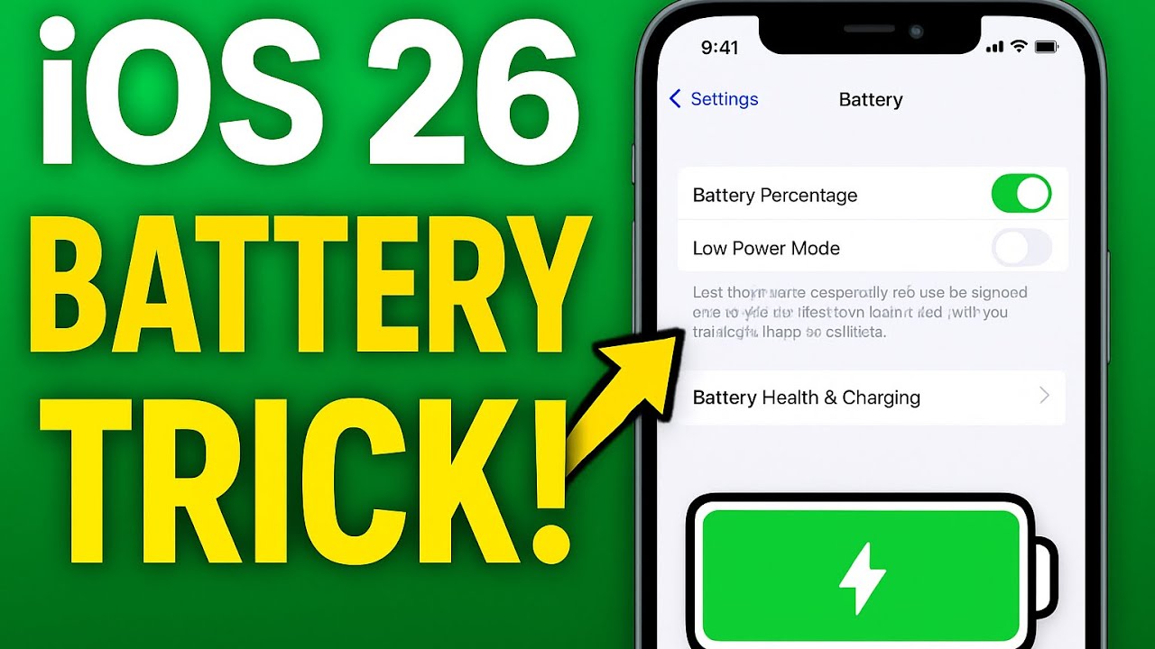 Boost iPhone Battery on iOS 26 ⚡ Secret Setting - YouTube